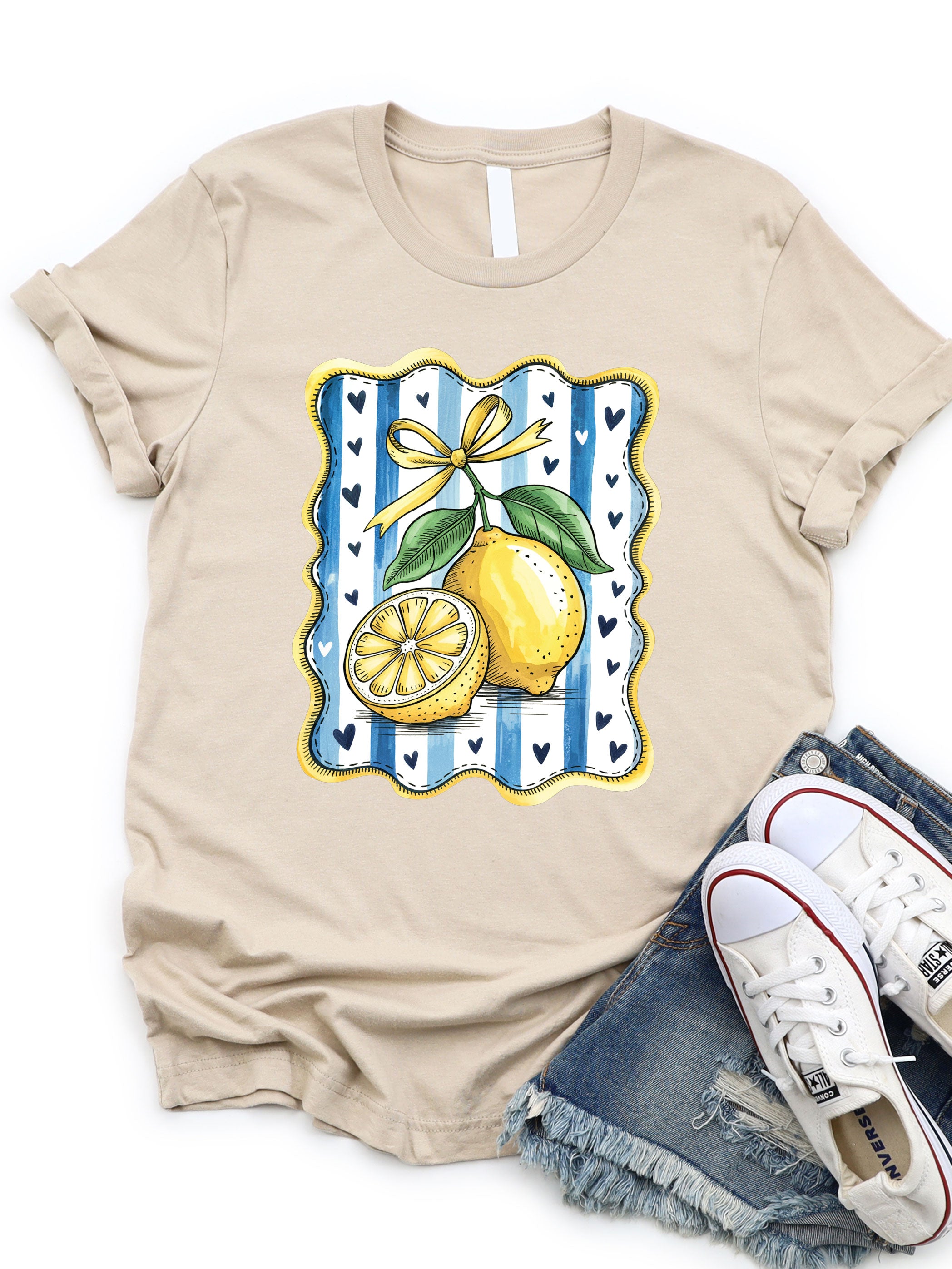 Illustrated Frame Lemons Graphic Tee – Tickled Teal LLC
