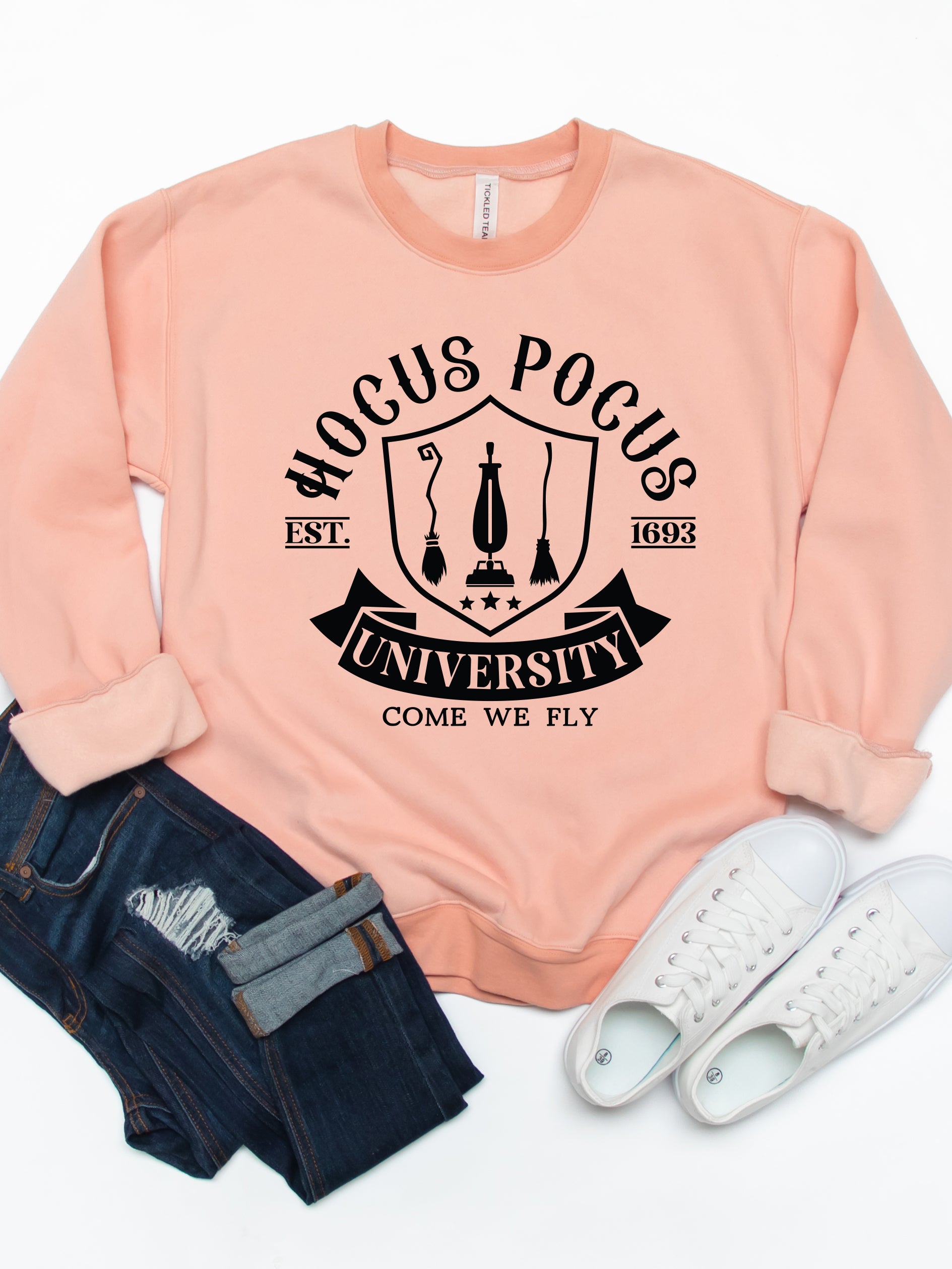 Hocus Pocus University Graphic Sweatshirt – Tickled Teal LLC
