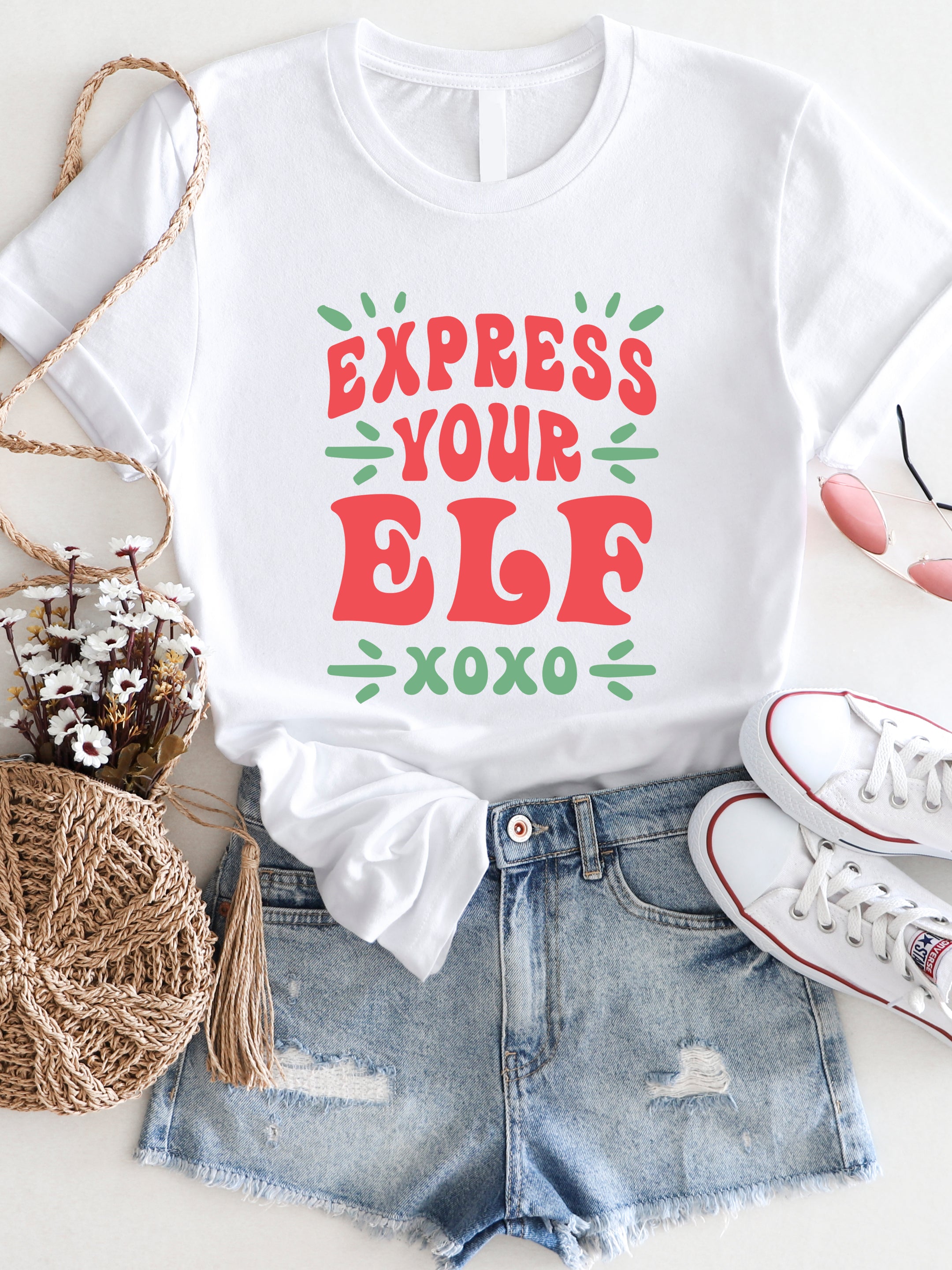 Express Your Elf Graphic Tee – Tickled Teal LLC