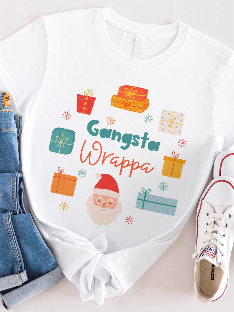 Gangsta Wrappa Graphic Tee – Tickled Teal LLC