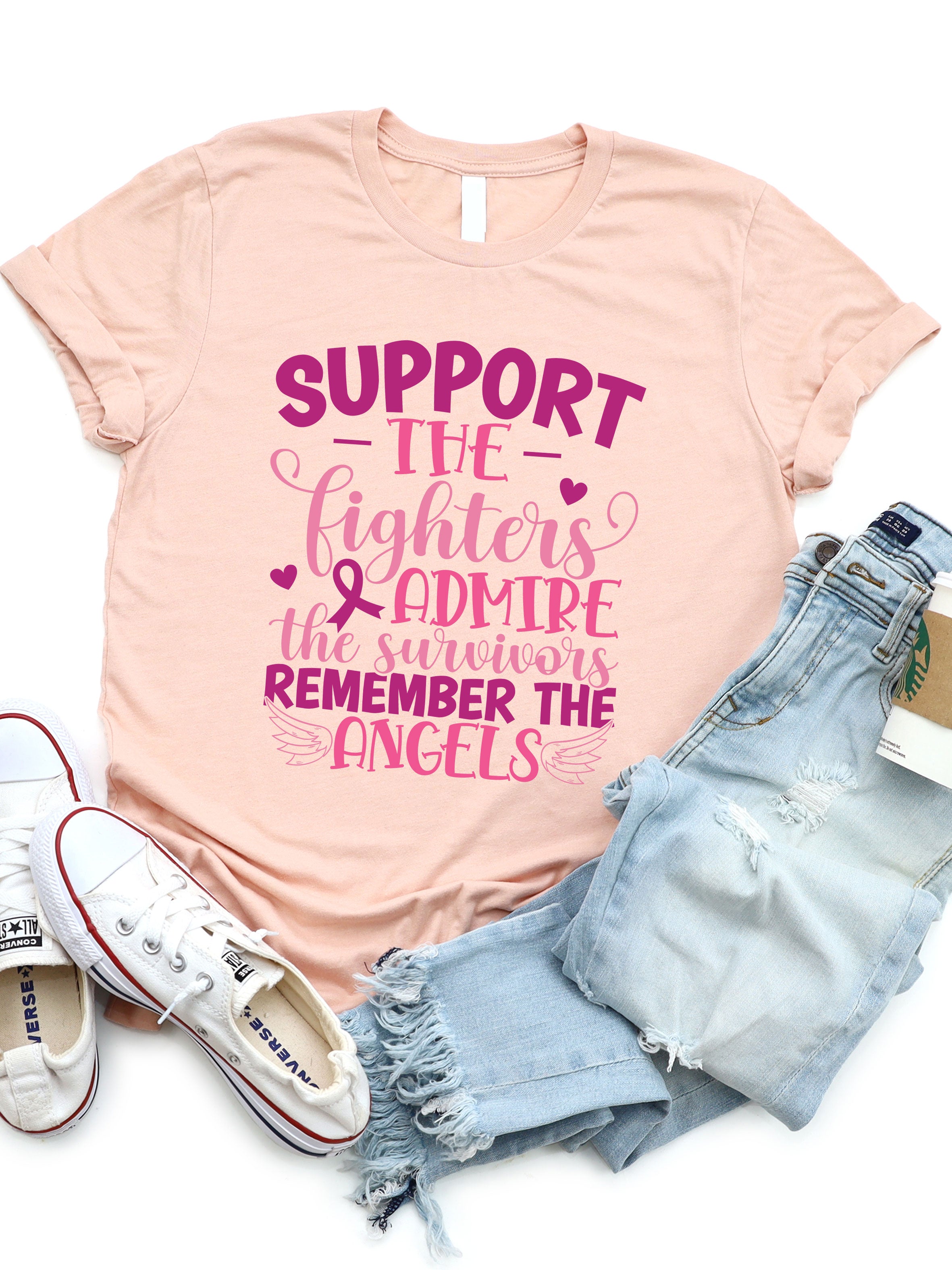Support Admire Remember Graphic Tee – Tickled Teal LLC