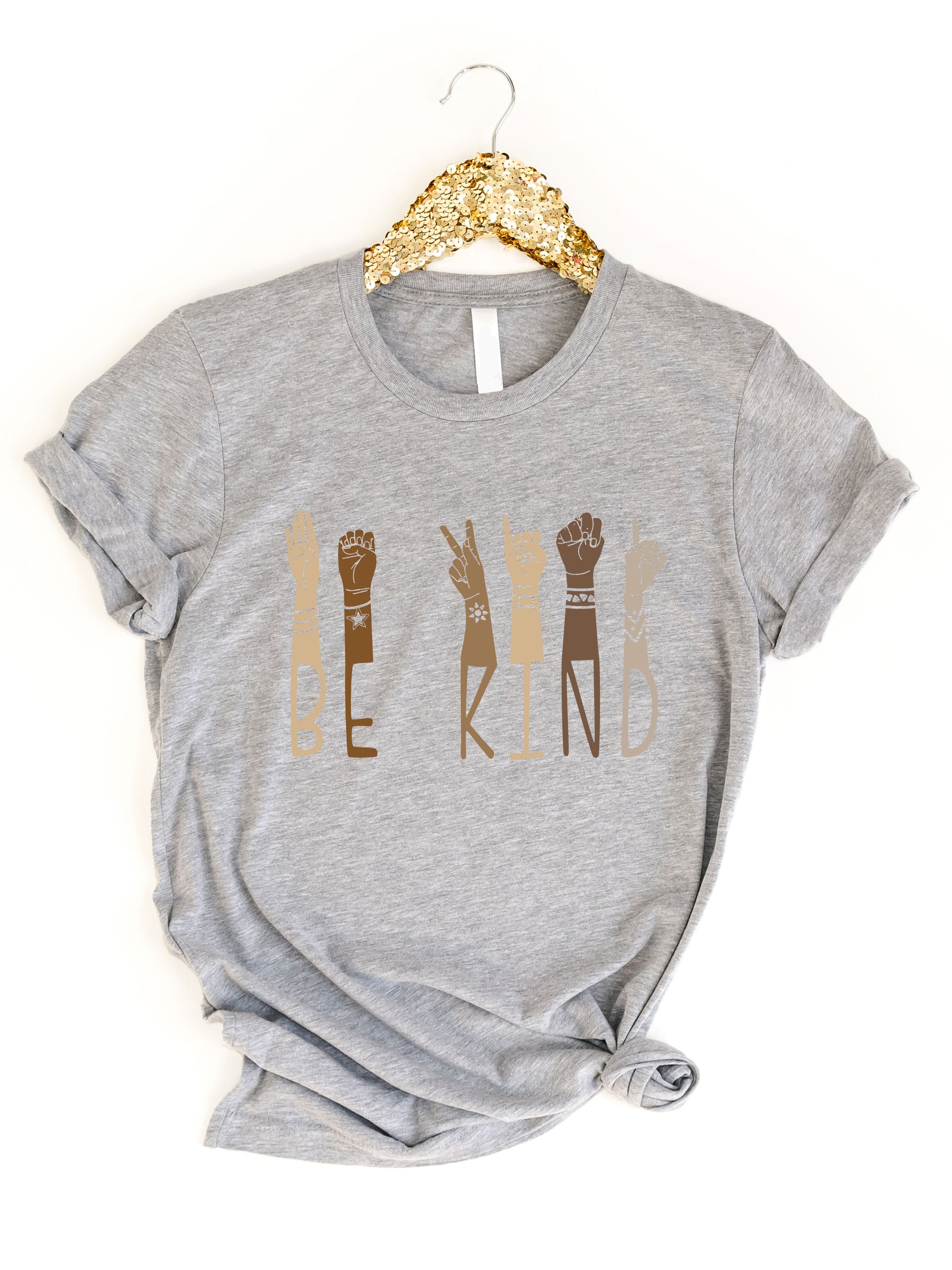 Be Kind Sign Language Graphic Tee – Tickled Teal LLC